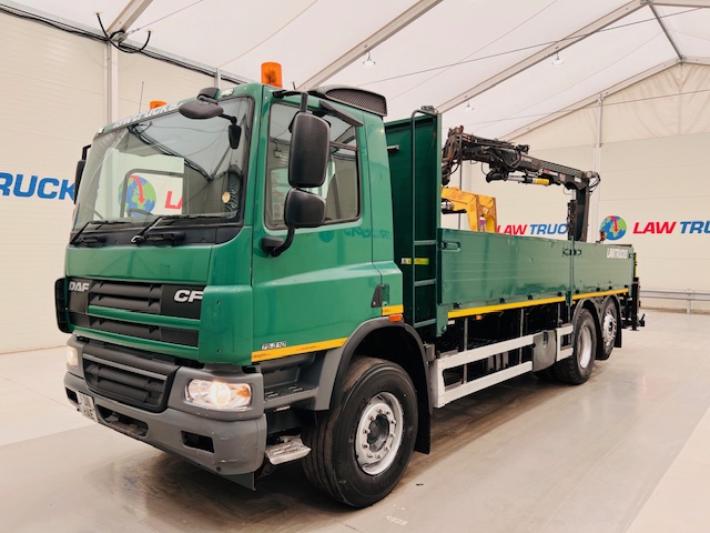 DAF CF75 310 Rear Lift Day Cab Dropside Brick Grab | Law Trucks