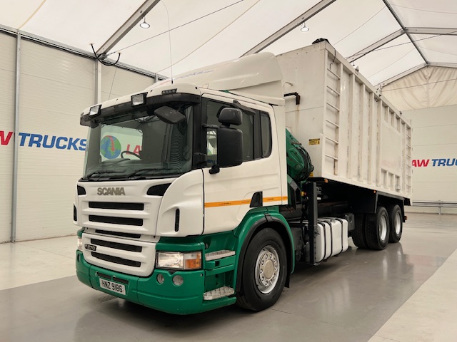 Scania P270 10 Tyre Day Cab Bulk Tipper with Crane | Law Trucks